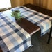 Blue Buffalo Check Table Runner: Farmhouse Plaid Entryway Decor - Etsy