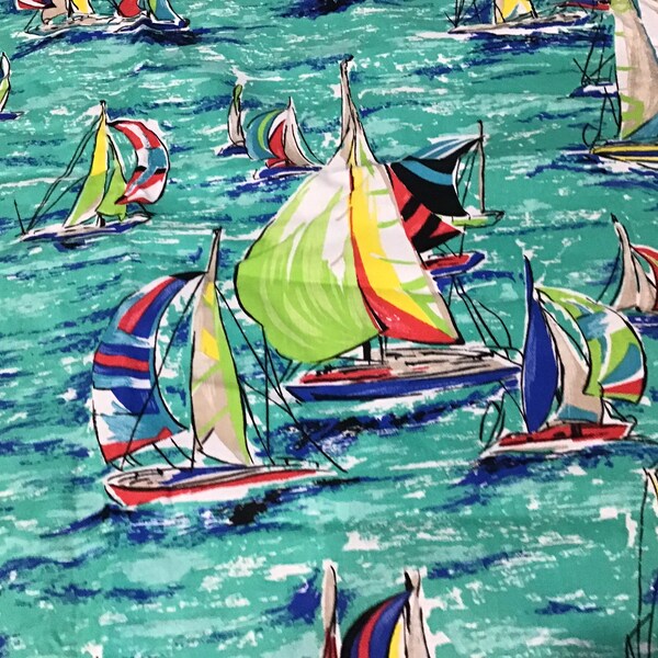 Sailboat Fabric - Etsy