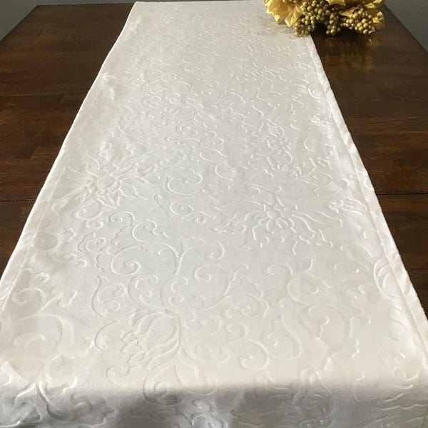 White Table Runner Fringe - Etsy