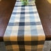 Blue Buffalo Check Table Runner: Farmhouse Plaid Entryway Decor - Etsy
