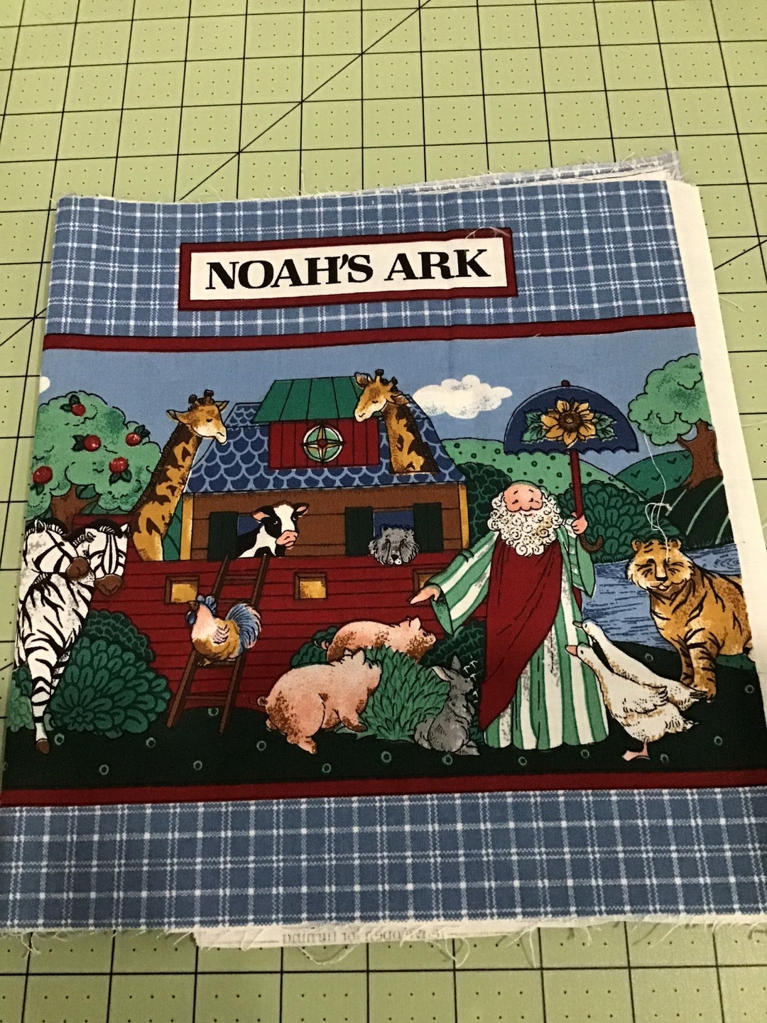 Noahs Ark Storybook Fabric Panel Baby Toddler Quilt Fabric - Etsy