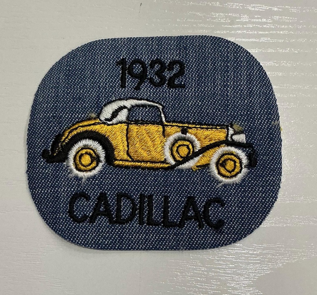 Cadillac Iron on Denim Patch Vintage Car Patch 1932 - Etsy