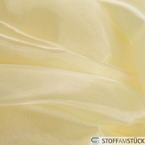 2 Metre Fabric Polyester Organza Yellow Transparent Light - Etsy