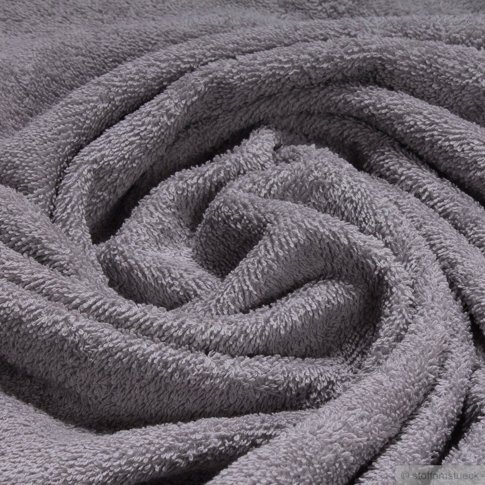 Fabric pure cotton terry cloth grey towelling toweling | Etsy