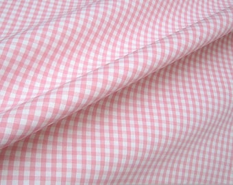 Pink Gingham Quilt Fabric - Etsy