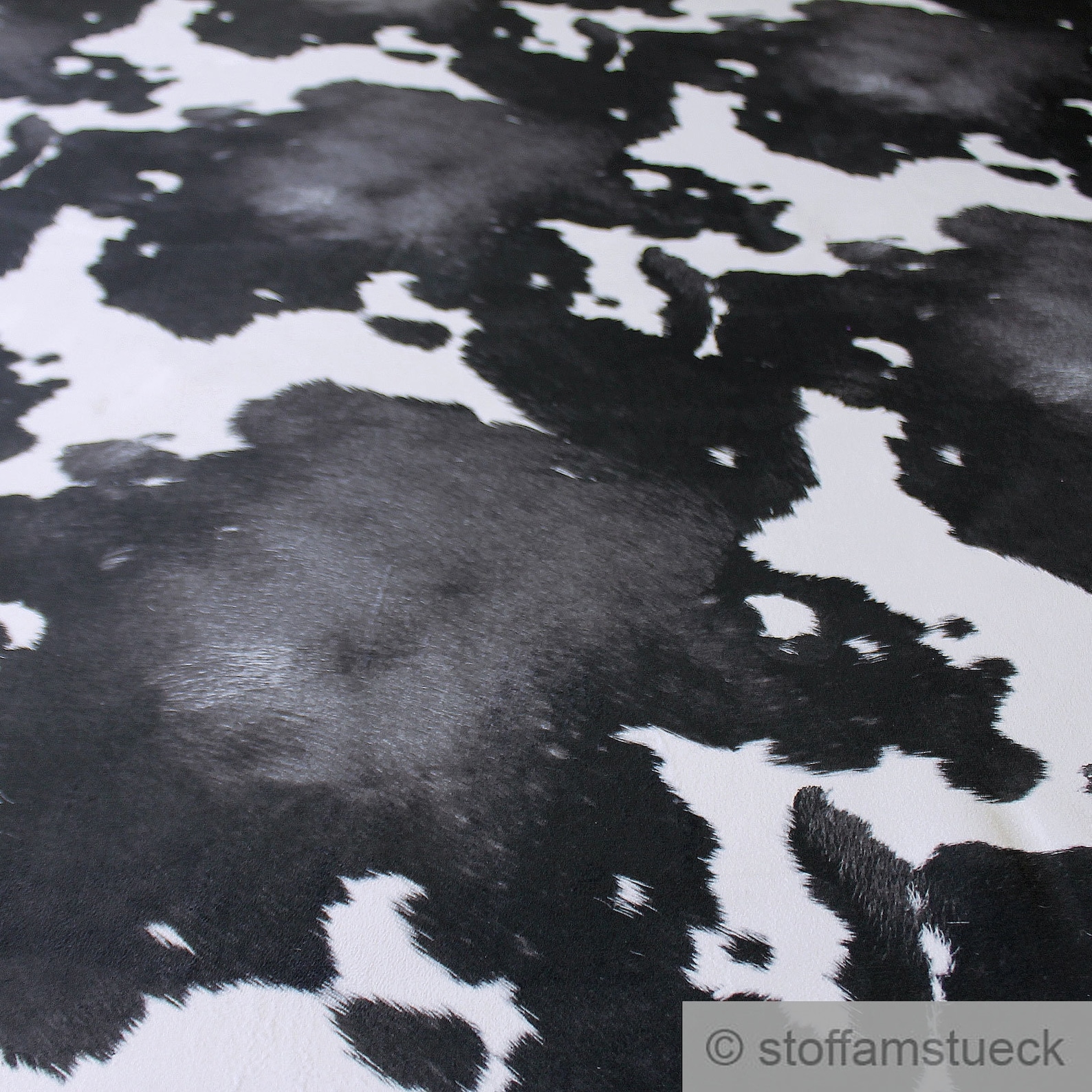 Fabric polyester velvet cow fur print cow fur imitation soft | Etsy