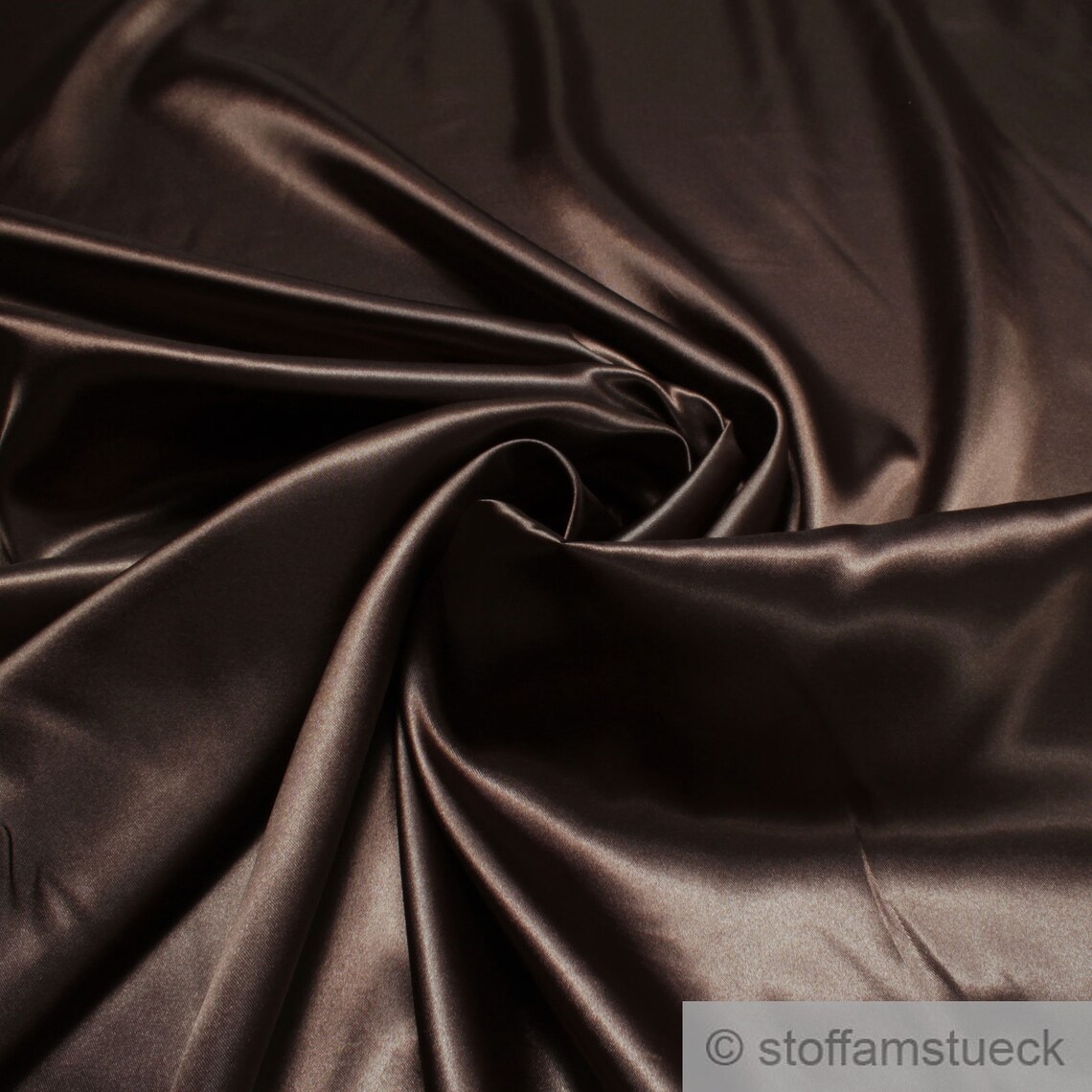 Fabric Polyester Satin Deep Brown Opaque Light Bright Flat - Etsy