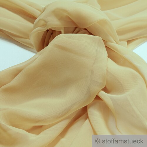 Yellow Chiffon Sheer Fabric Plain Soft Lightweight Polyester - Etsy