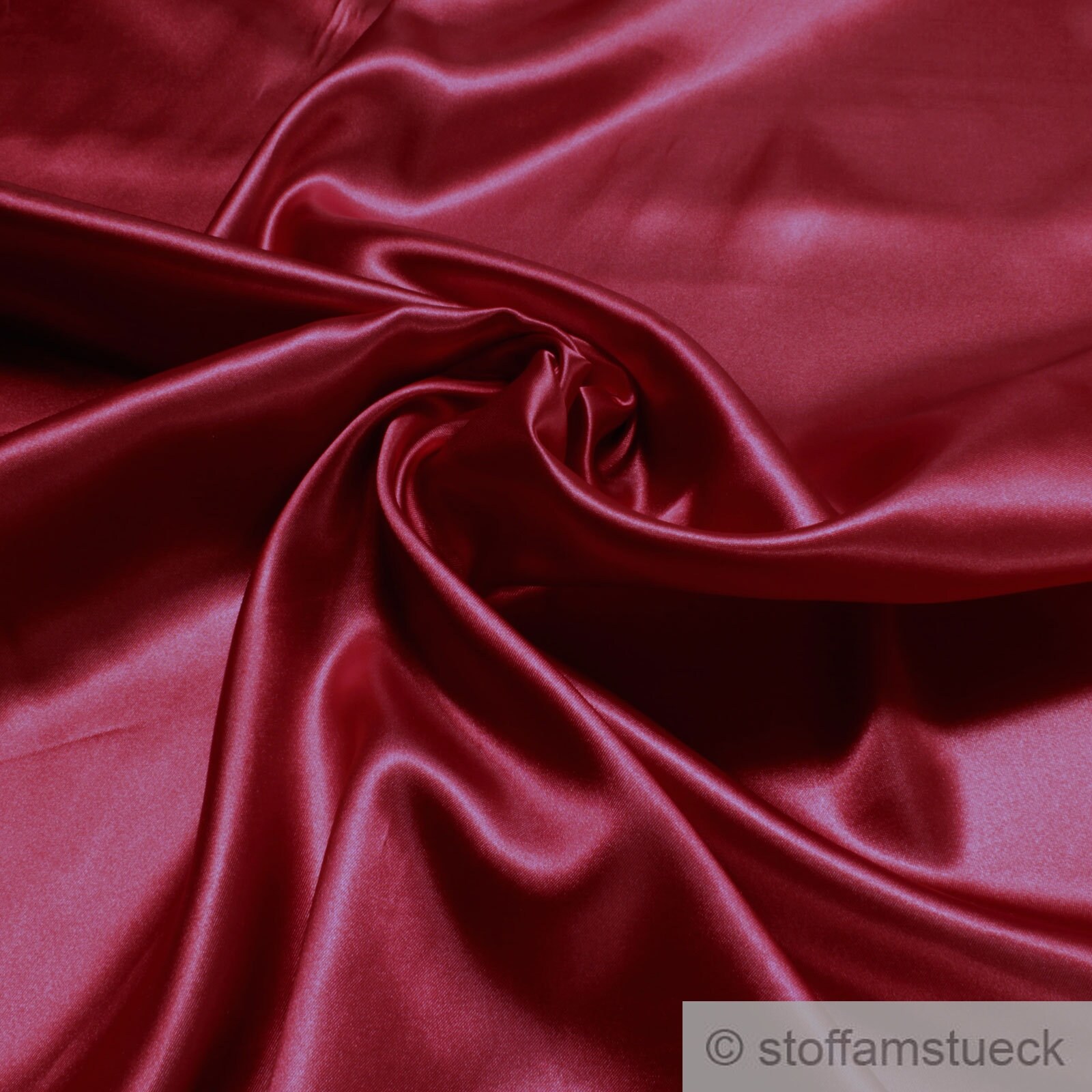 Fabric Polyester Satin Cherry Red Opaque Light Bright Flat - Etsy