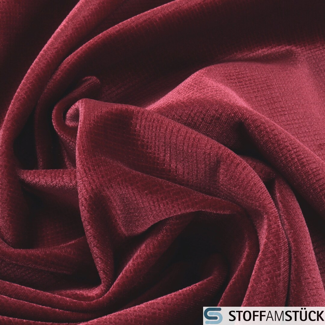 Fabric Velvet Structure Wine Red Upholstery Velvet Upholstery Fabric ...
