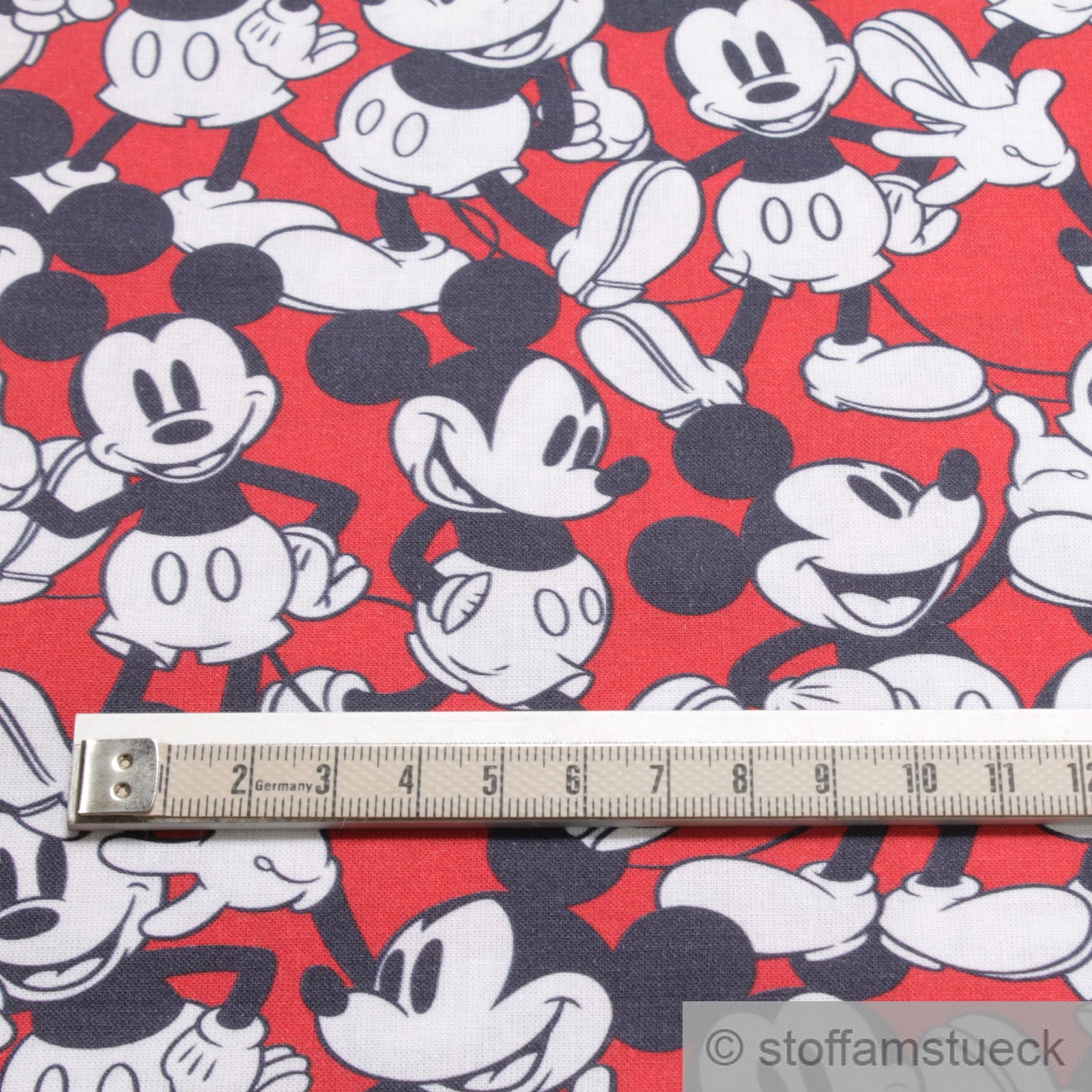 Tissu coton rouge Mickey Mouse Walt Disney tissu coton - Etsy France