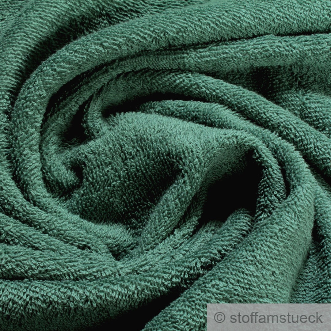Fabric Pure Cotton Terry Cloth Mint Towelling Toweling Jade - Etsy