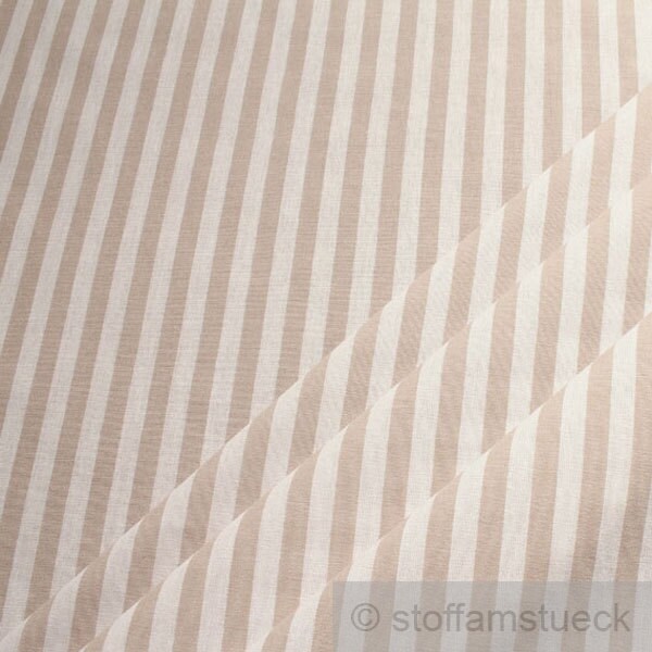 Fabric Pure Cotton Rustic Stripe Beige White 1 Cm Stripes - Etsy