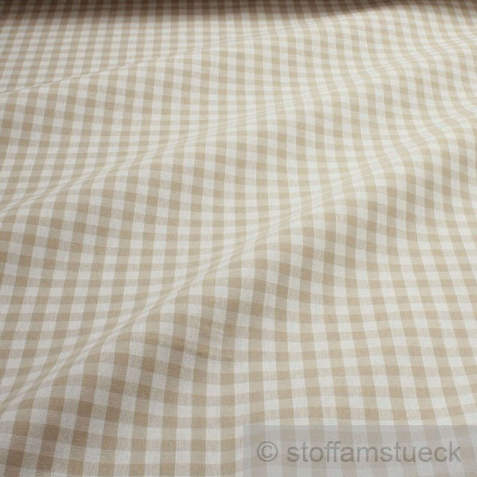 Fabric Pure Cotton Rustic Check Beige White 1 Cm Gingham - Etsy