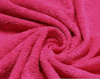 Hot Pink Terry Cloth | Etsy