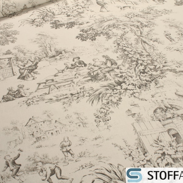 Toile Fabric by the Yard - Etsy