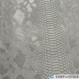 Fabric PVC Imitation Leather Crocodile Light Grey a Little Bit ...