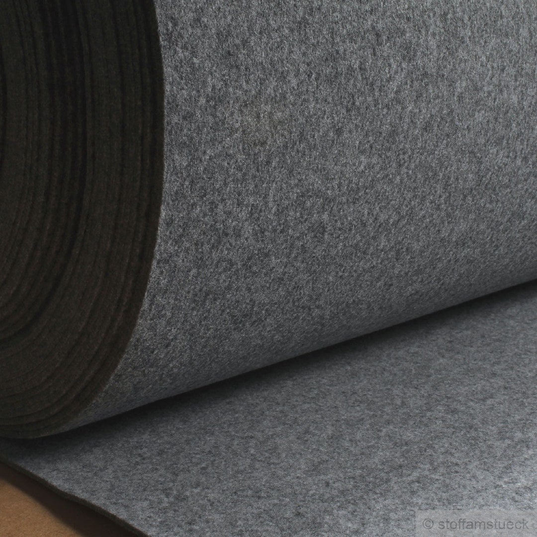 Fabric Polyester Felt Light Grey Firm 4 Mm Thick 100 Cm Wide Washable ...