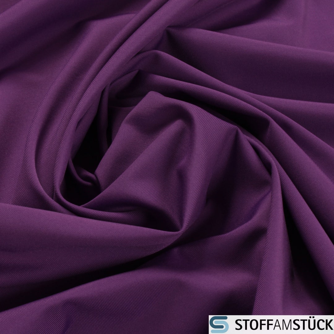 0.5 Metre Fabric Polyamide Lycra Tricot Jersey Purple Sport and ...