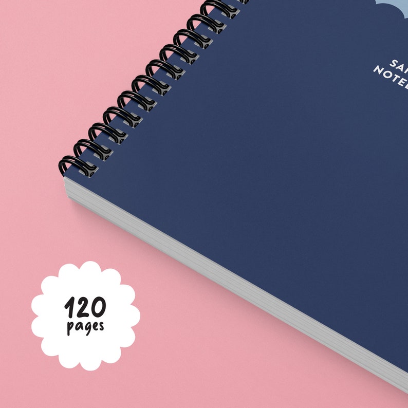 Colour Block Scallop Personalised Notebook | Spiral Bound Journal (A5 ...