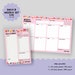 Bold Blooms Floral Weekly Planner | A4 Notepad With Daily Oraginser and ...