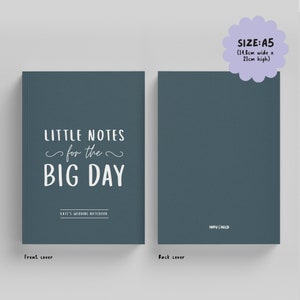 Little Notes for the Big Day Wedding Planner | Hardback Notebook (A5 ...