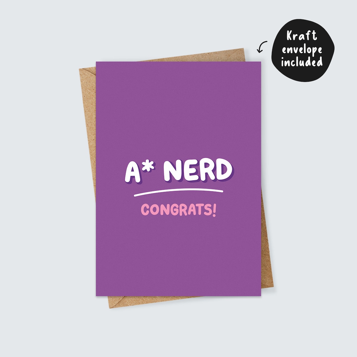 A Star Nerd Funny Exam Results or Graduation Congratulations | Etsy