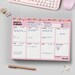 Bold Blooms Floral Weekly Planner | A4 Notepad With Daily Oraginser and ...