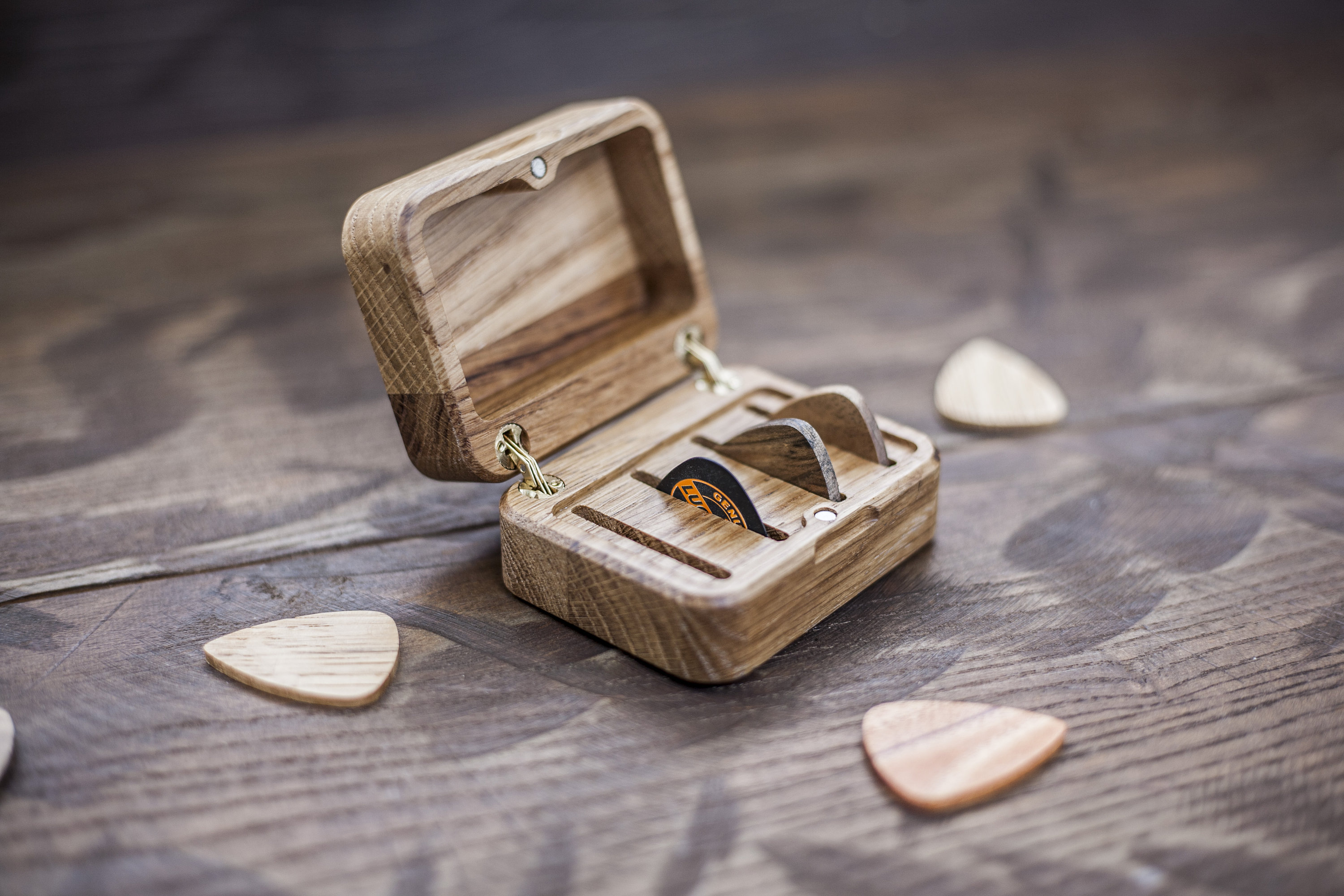 Guitar Pick Box-Custom-Personalized-Wood-Plectrum-Pick | Etsy