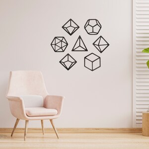 Dice Wall Decor Dice Set Wall Decor Dnd Dice Decor D&D Game Room Decor ...