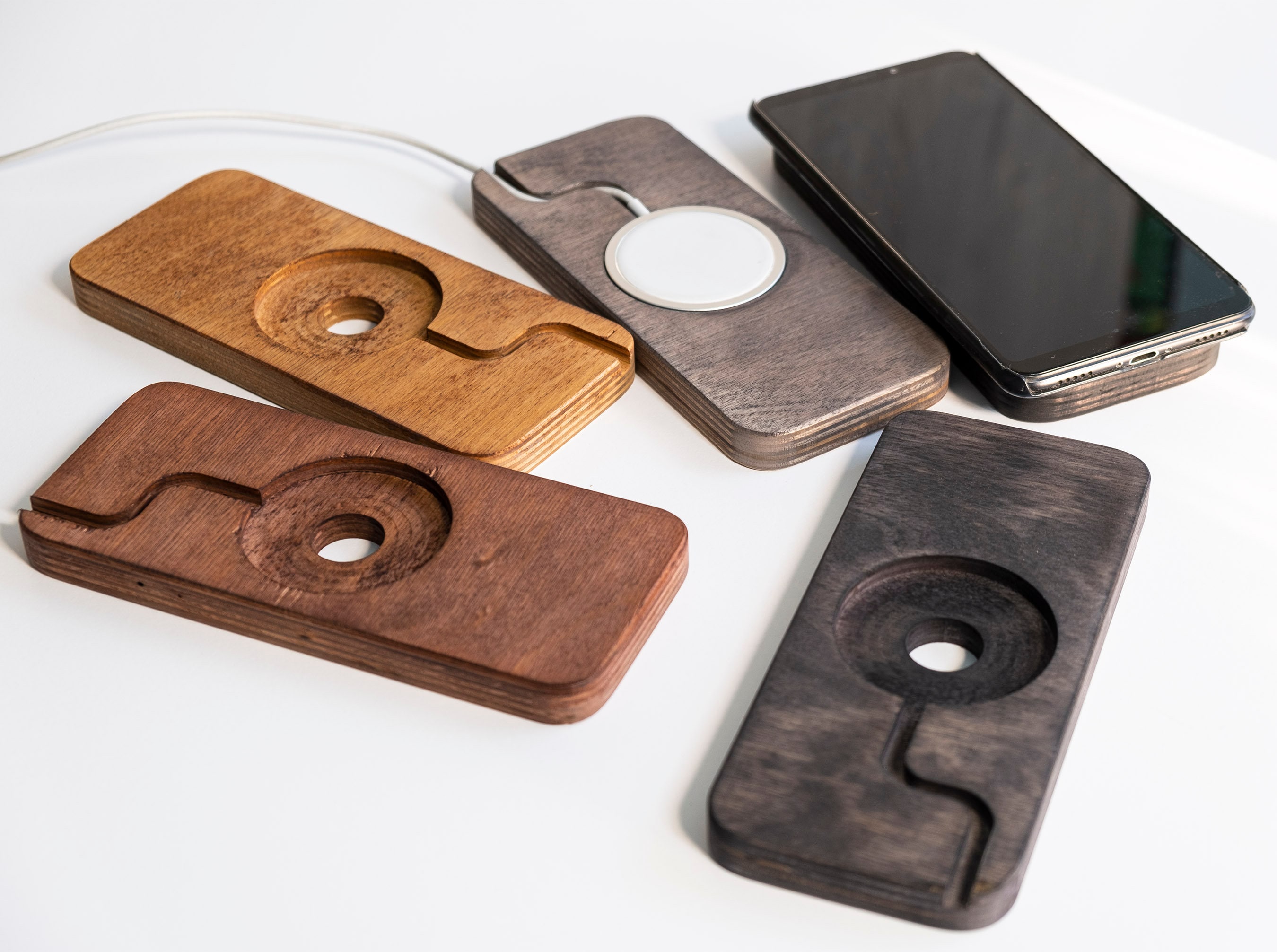 Wireless Charging Cradle With Cutout for Magsafe Charger. - Etsy