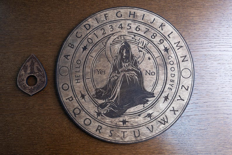 Round Spell Board for Witches, Spell Board, Conversation Board, Witch ...