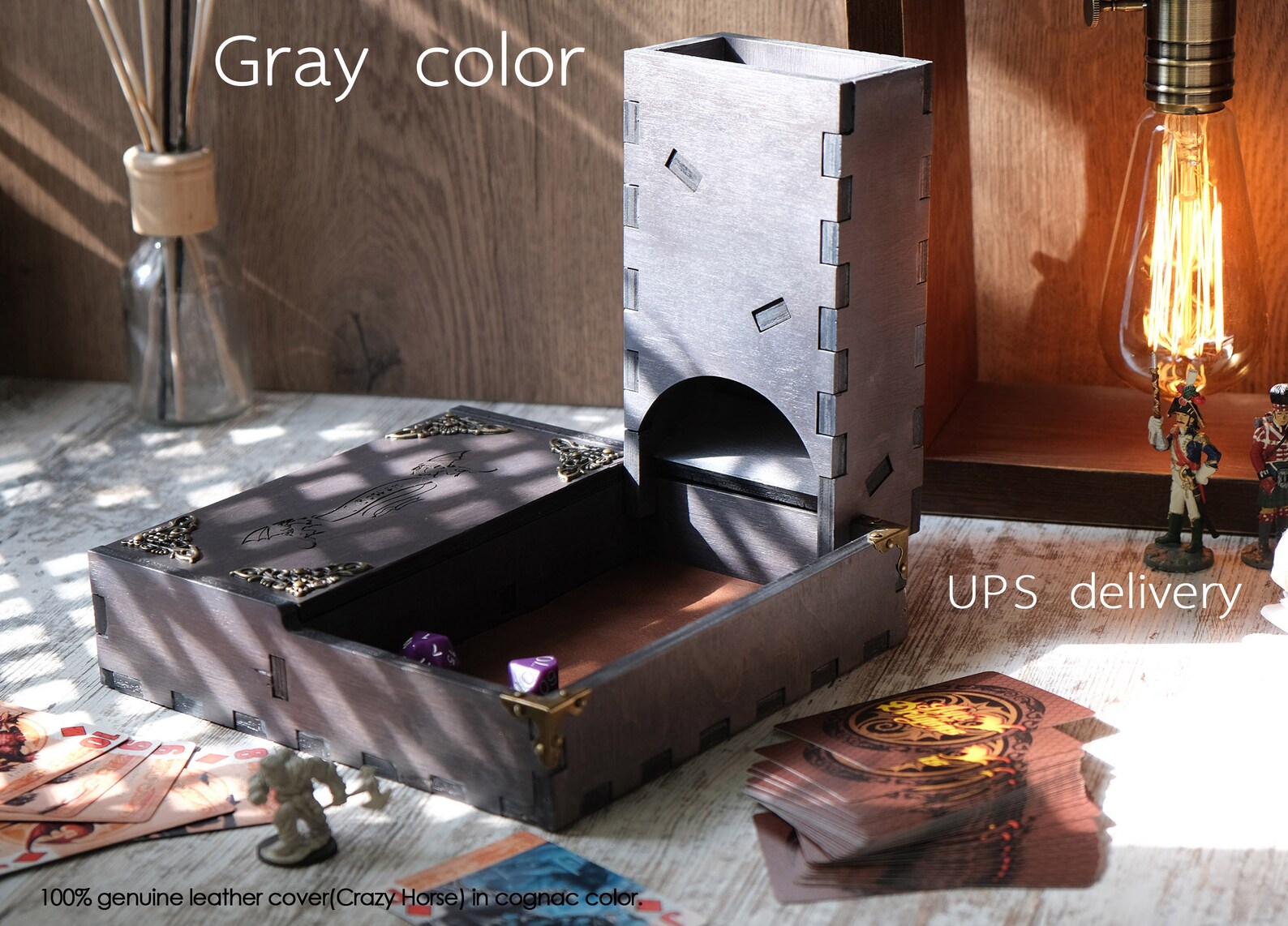 Medieval Dice Tower Magic Tree Boardgame Accessory Wood | Etsy