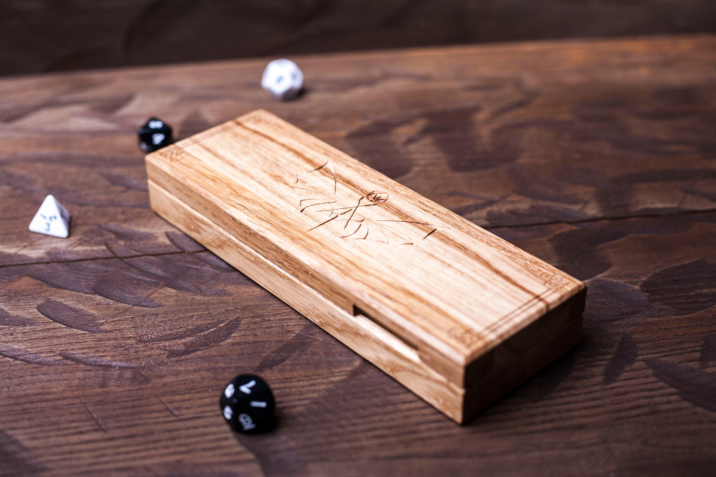 D&d Personalised dice box has a massive dice vault role | Etsy