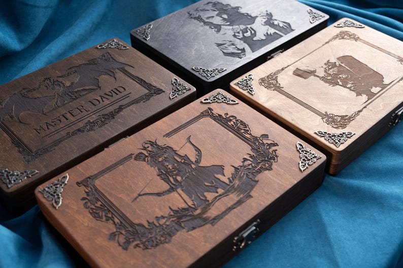 Custom Dice Box Book Dnd Rolling Tray & Storage Dibrovastore - Etsy