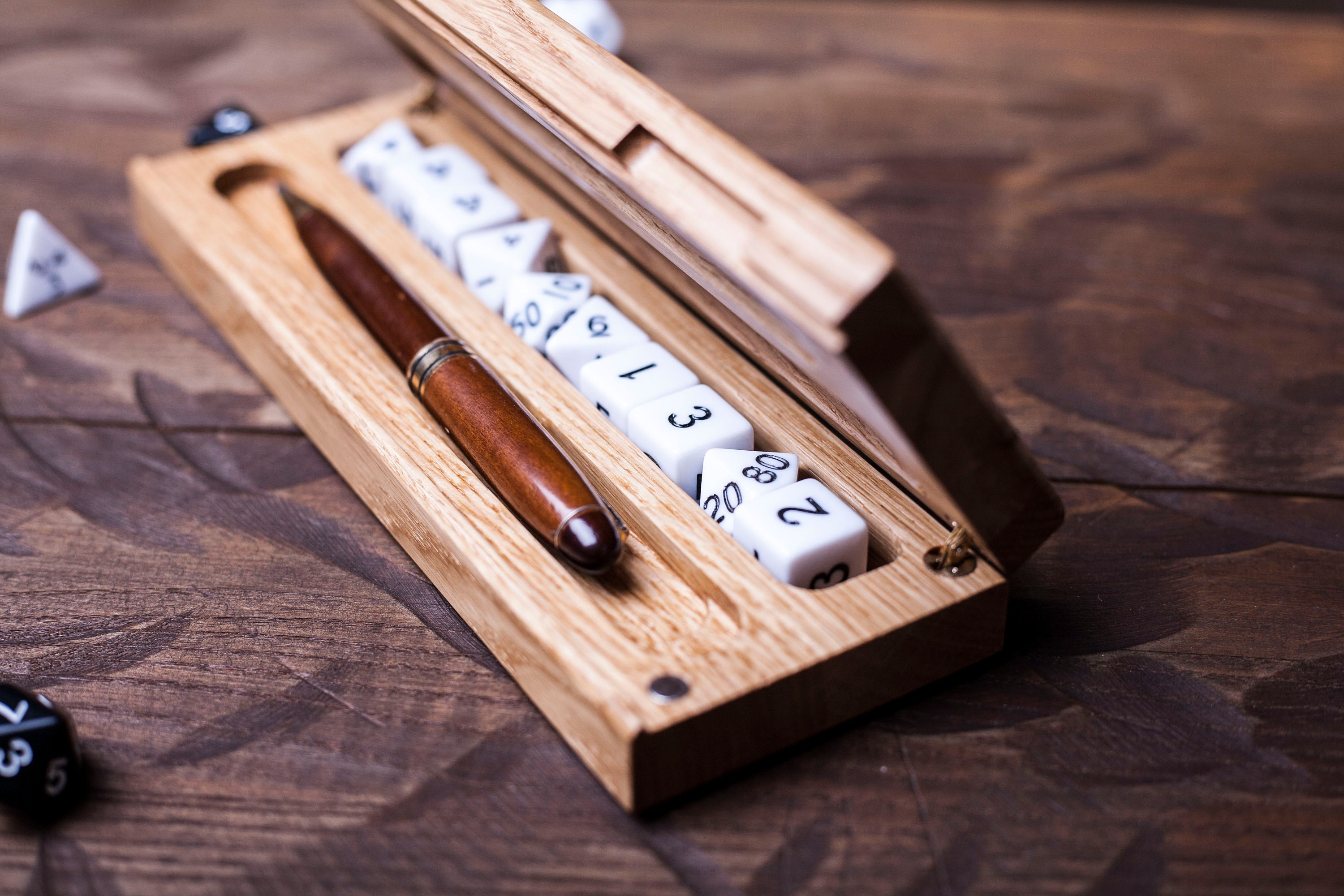 D&d Personalised dice box has a massive dice vault role | Etsy