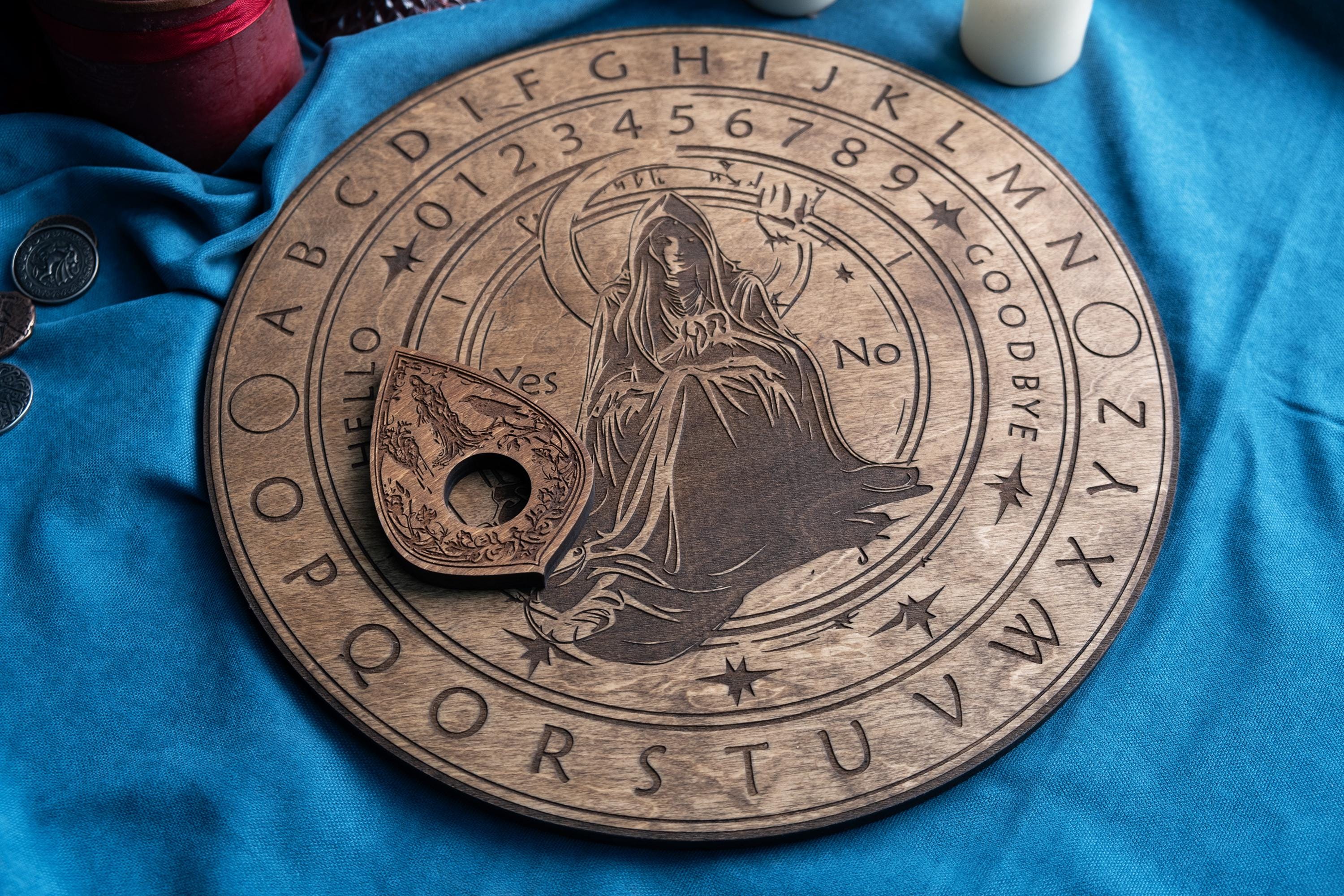 Round Spell Board for Witches, Spell Board, Conversation Board, Witch ...