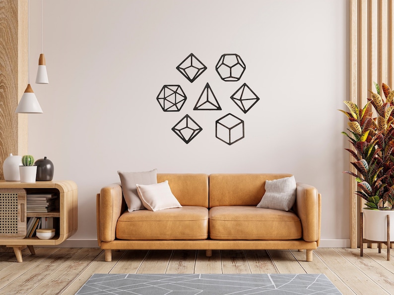 Dice Wall Decor Dice Set Wall Decor Dnd Dice Decor D&D Game - Etsy