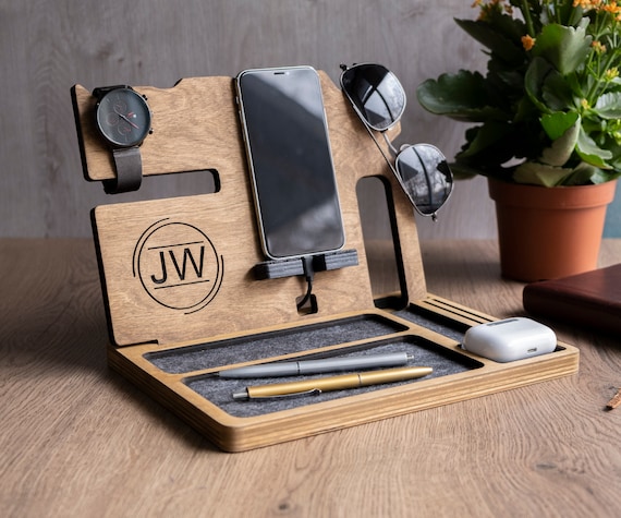 Mens Wood Valet Box Mens Valet Stand Mens Wood Valet Tray | Etsy