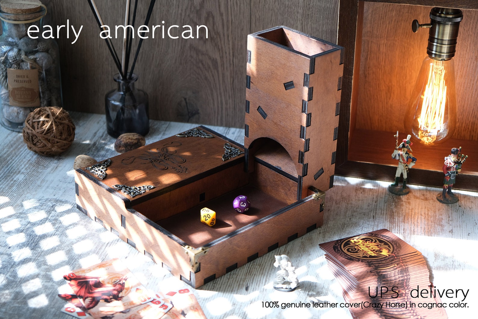 Medieval Dice Tower Magic Tree Boardgame Accessory Wood - Etsy