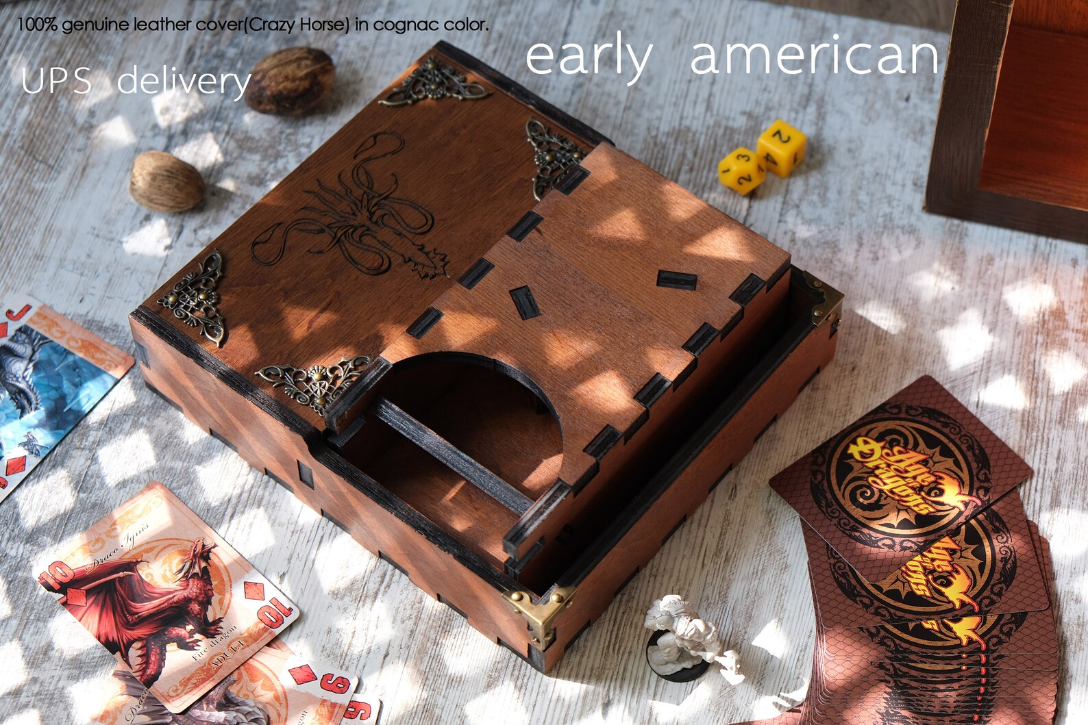 Medieval Dice Tower Magic Tree Boardgame Accessory Wood | Etsy