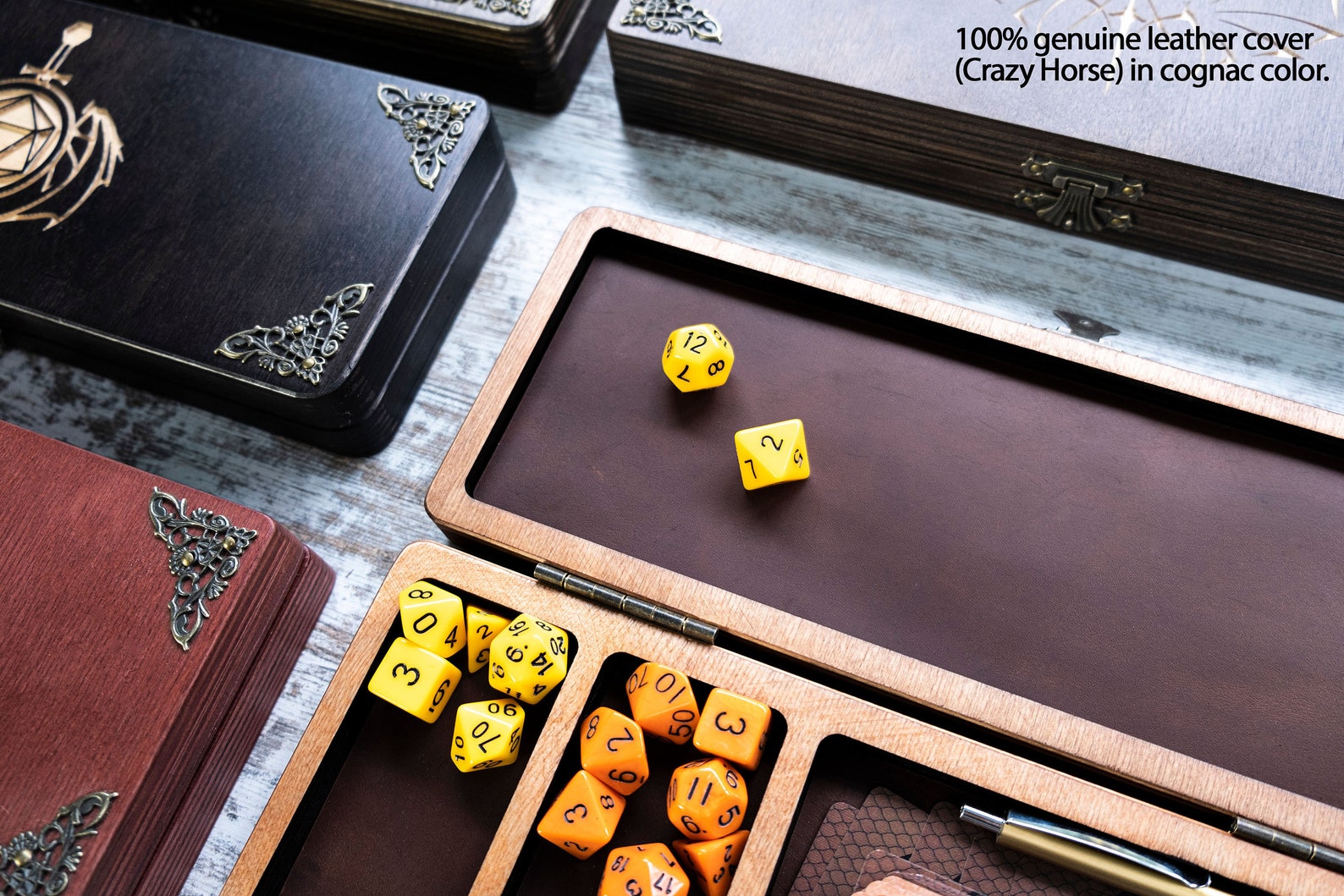 Wooden box for playing dice Magic Tree Board Game | Etsy