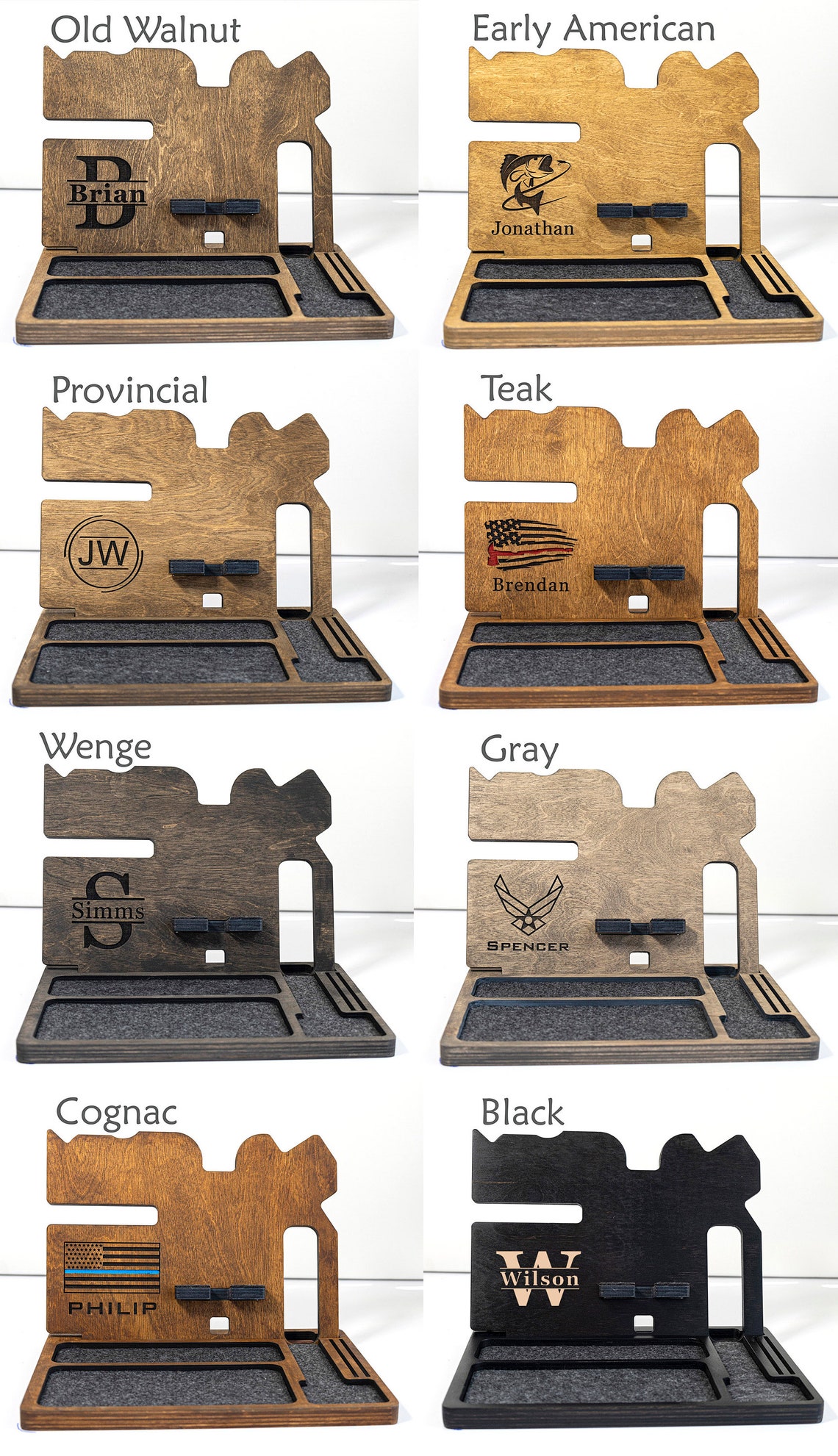 Wooden Docking Station Police Officer. Wood Stand for Gun - Etsy