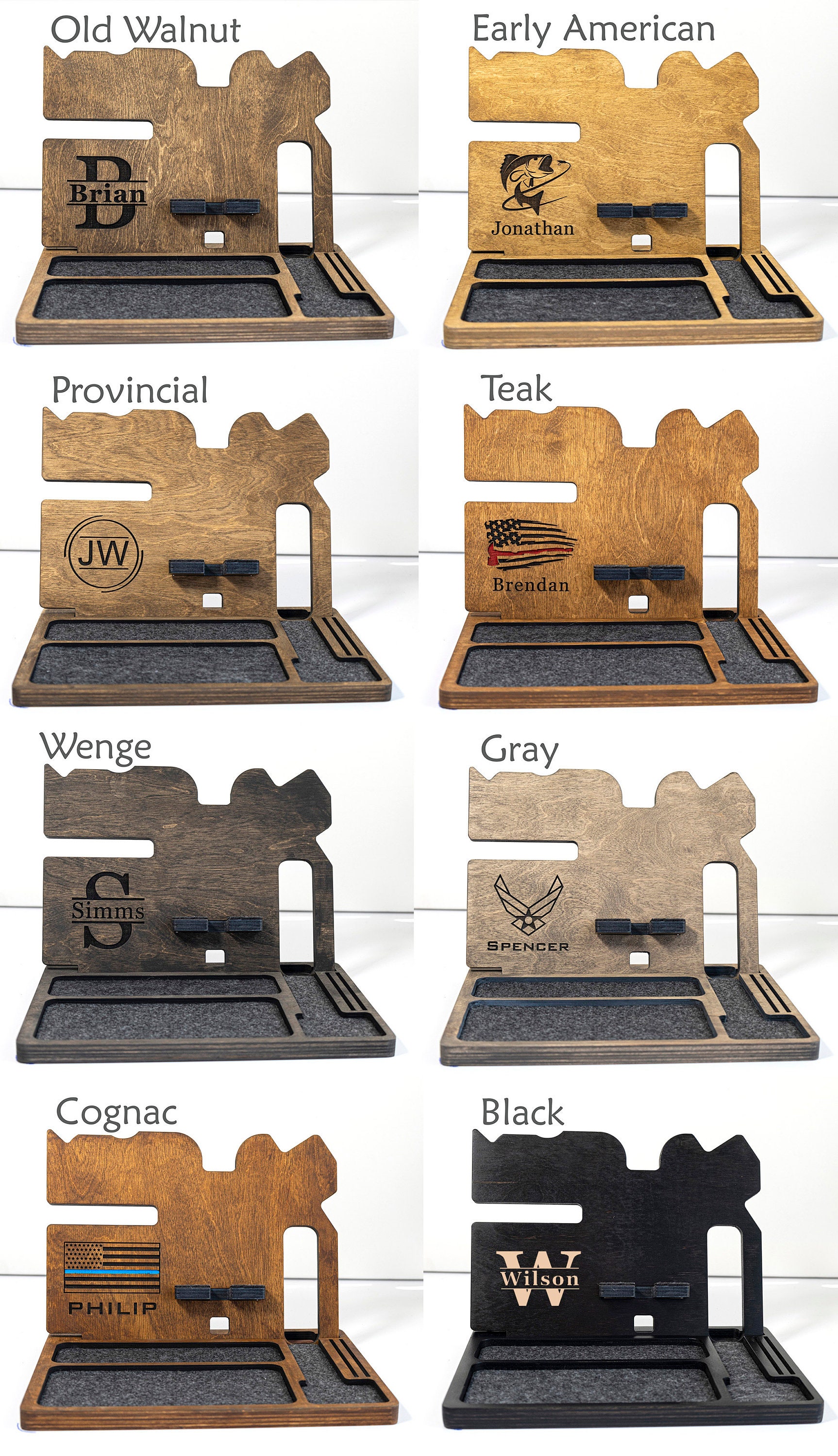 Wooden Docking Station, Police Officer. Wood Stand for Gun, Law ...