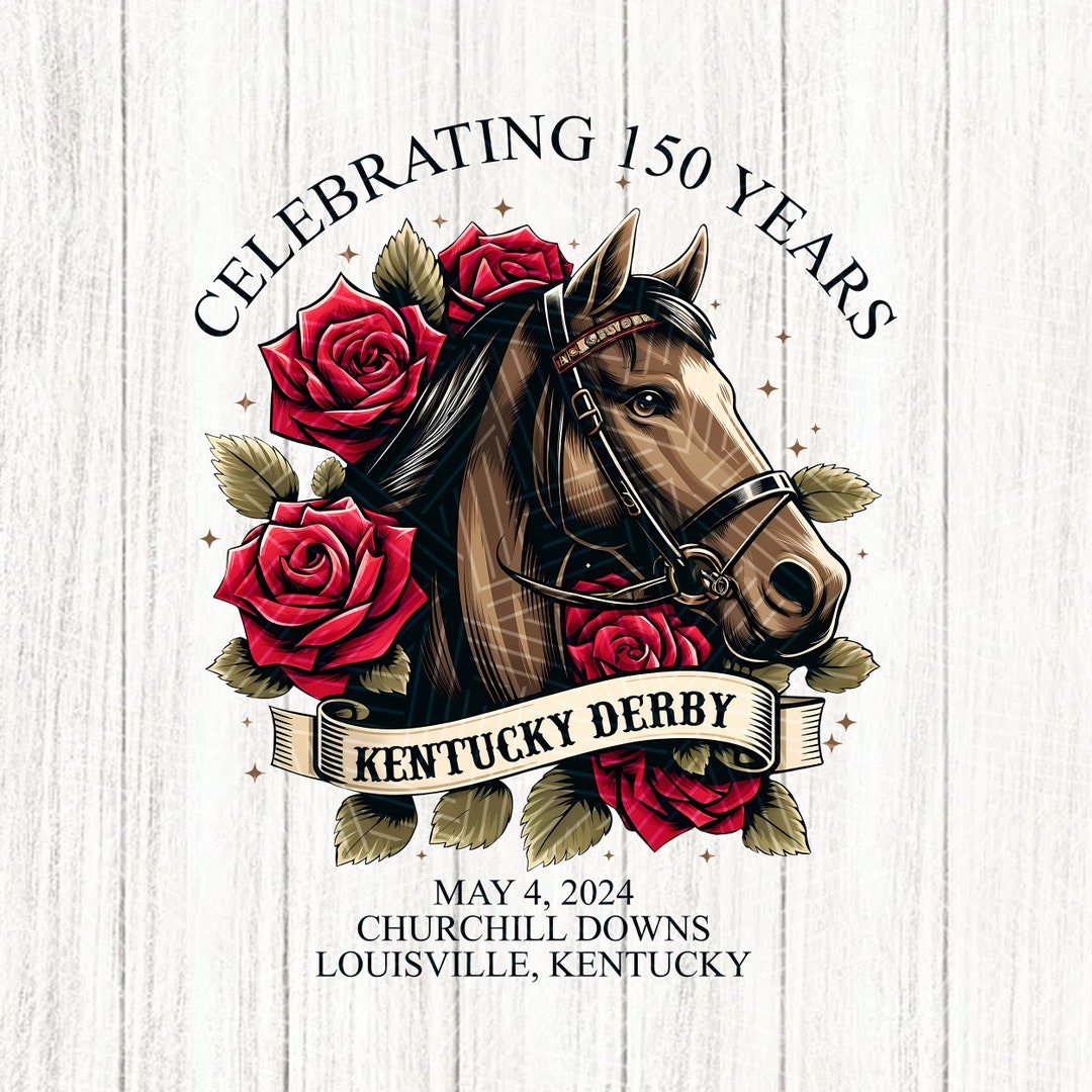 Kentucky Derby 150th Anniversary PNG, Run for the Roses Digital ...