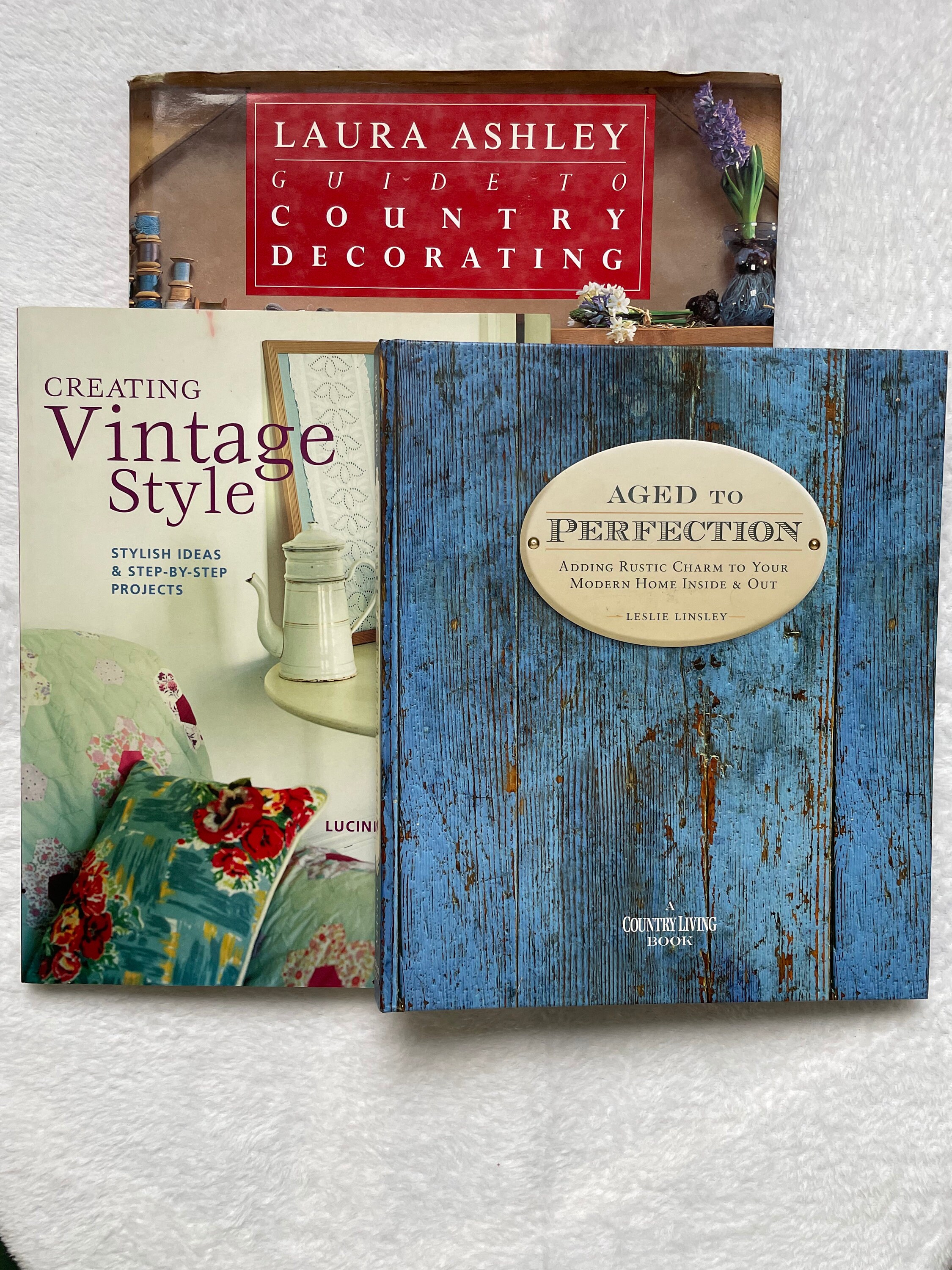 Vintage Decorating Set of Three Books - Etsy