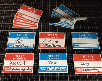 Party Name Tags - Etsy