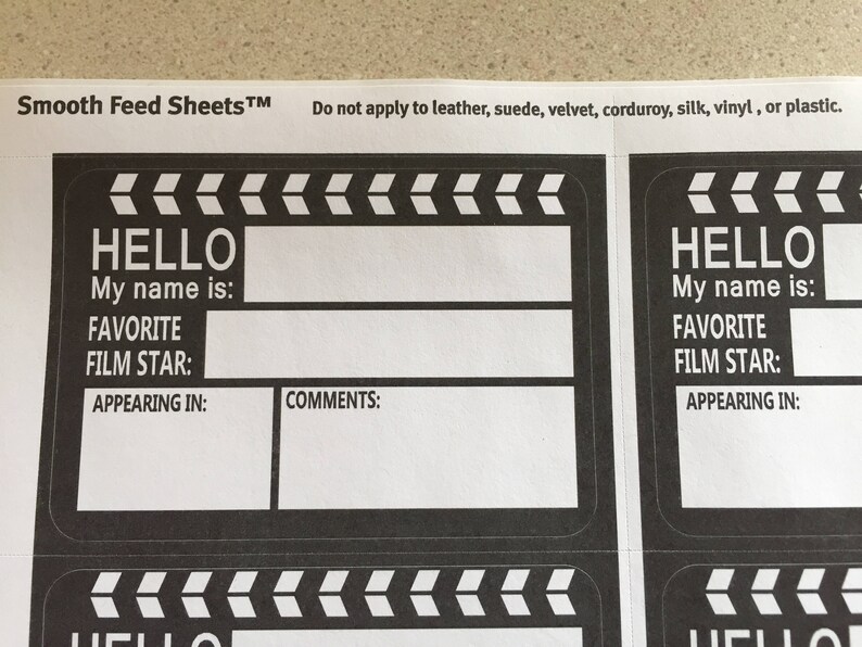 Printable Name Tags Hollywood theme Party Emmy Awards | Etsy