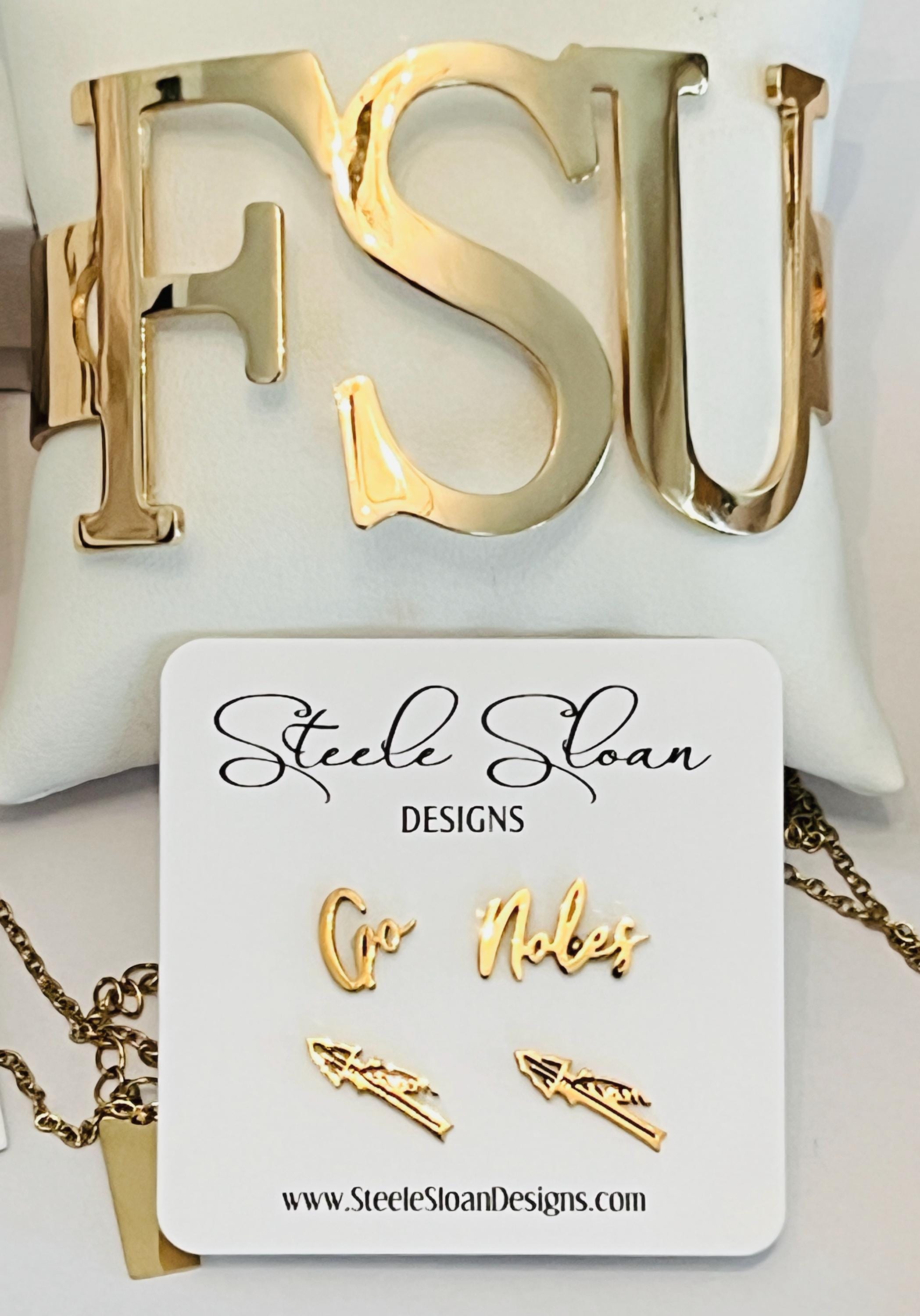 NEW! Florida State FSU Bangle Bracelets Cuff Bracelets Go Noles Gameday ...