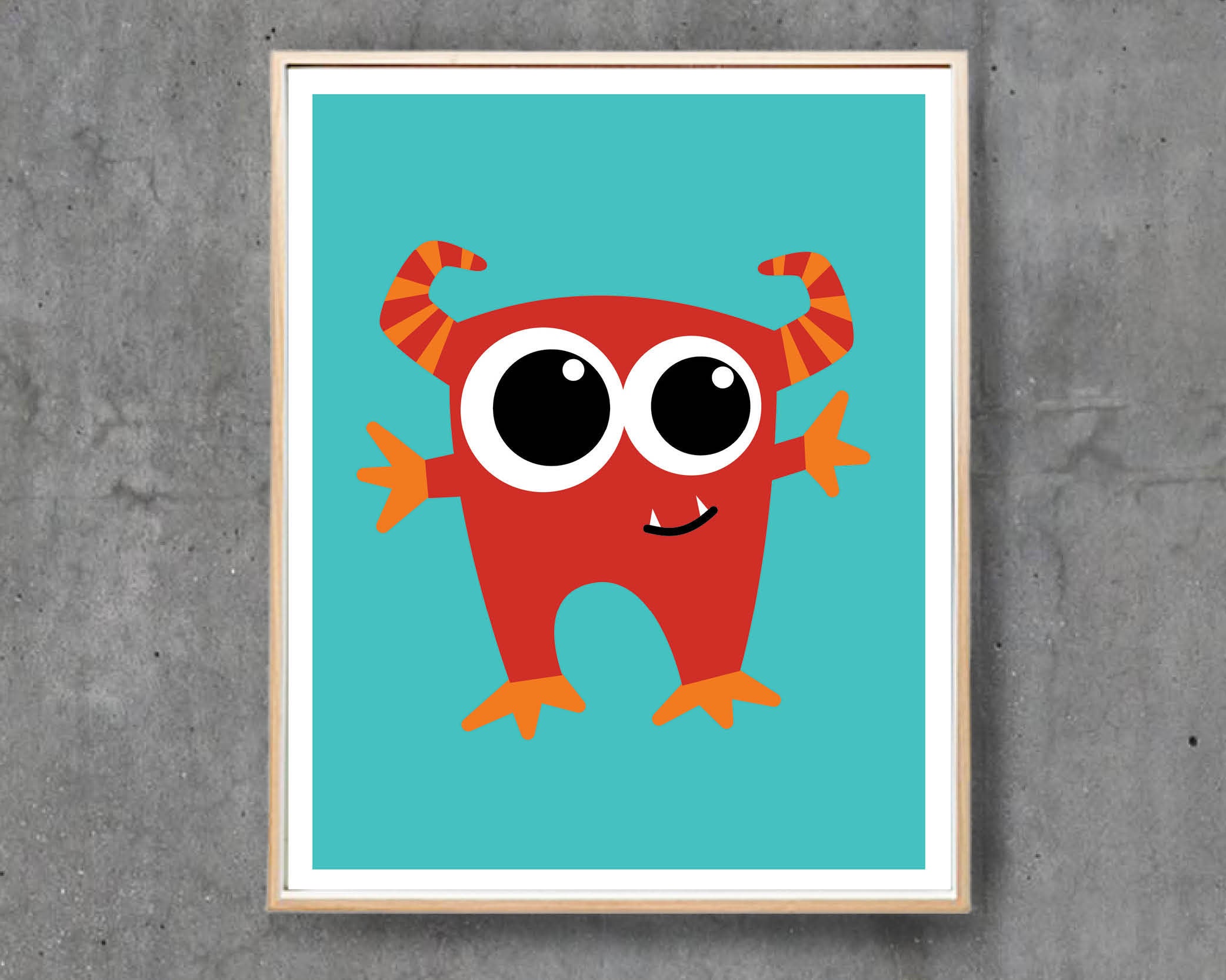 Monster Nursery Art, Cute Monster Nursery Printables, Downloadable ...